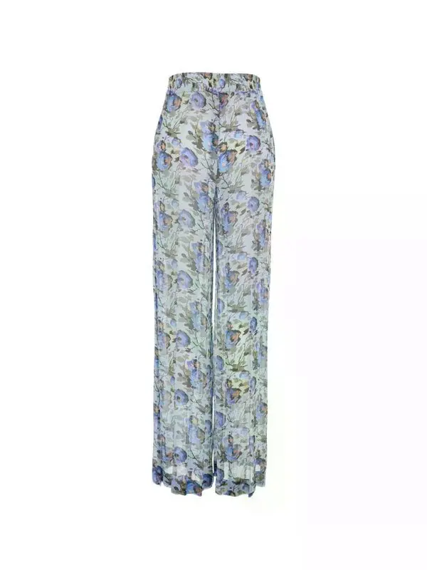 SEMICOUTURE Floral-print Palazzo Pants