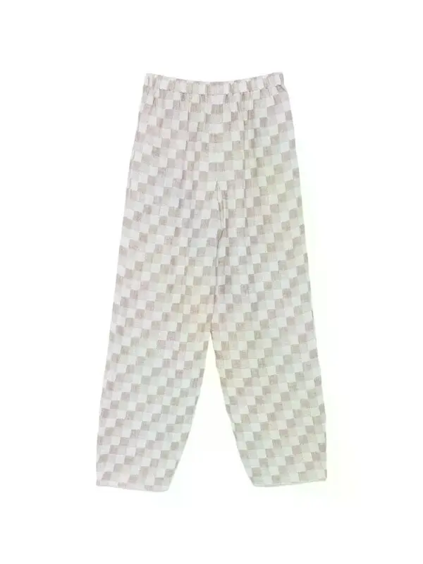 Emporio Armani Check Trousers - Neutrals