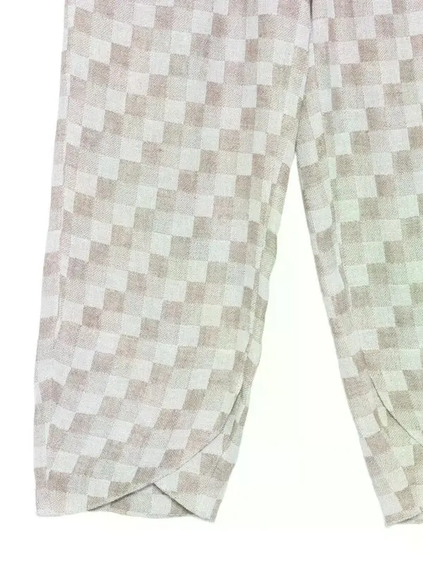 Emporio Armani Check Trousers - Neutrals