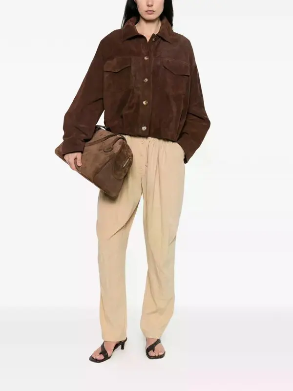 VICOLO Pocket Button Jacket - Brown