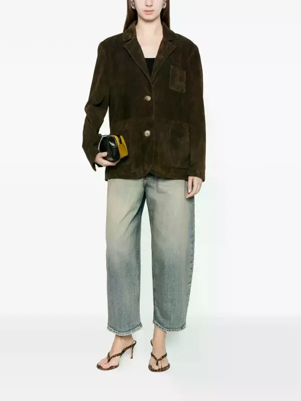 VICOLO Patch-pocket Single-breasted Jacket - Green