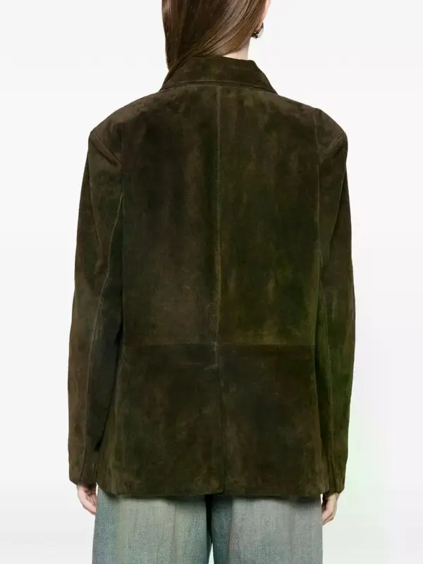 VICOLO Patch-pocket Single-breasted Jacket - Green