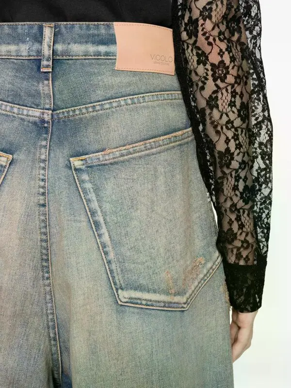 VICOLO Carola Frayed Shorts