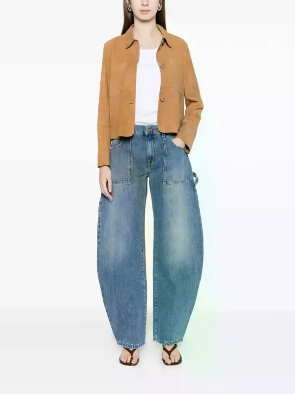 VICOLO Denise Wide-leg Tapered Jeans