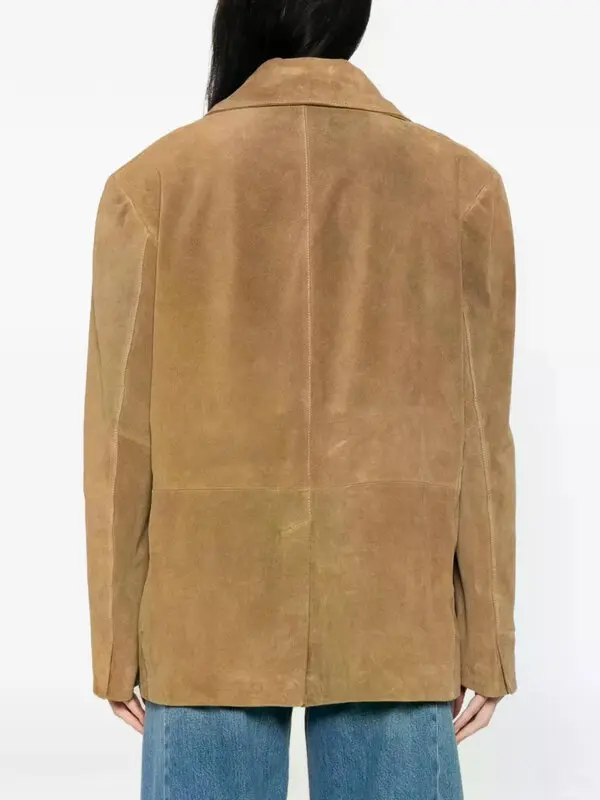 VICOLO Suede Blazer - Neutrals