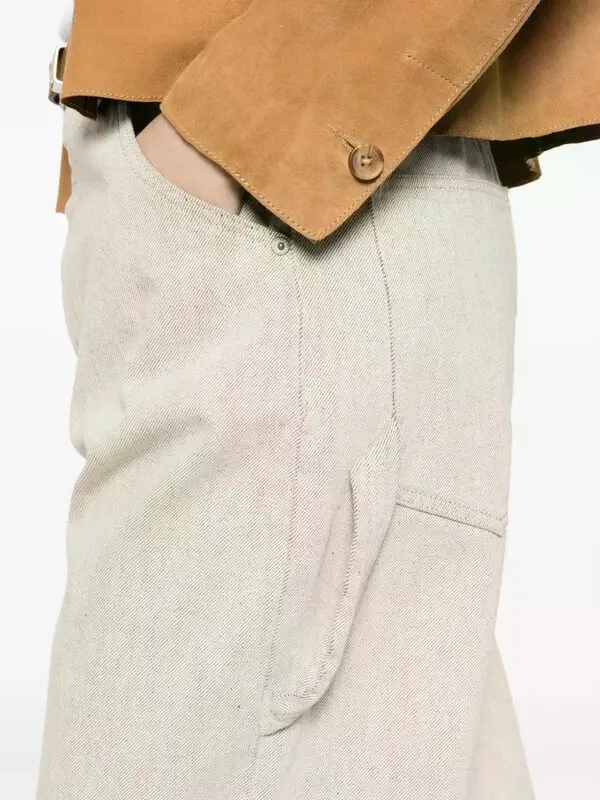 VICOLO Lena Buttoned Frayed Jeans