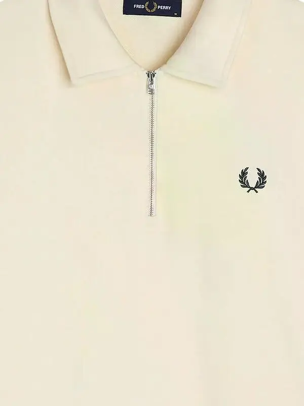 Fred Perry Long-sleeve Half-zip Sweatshirt - Neutrals