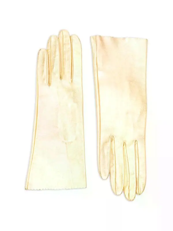 MANOKHI Scalloped Gloves - Gold