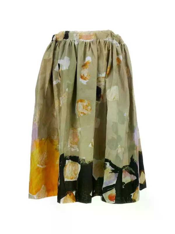 DANIELA GREGIS Floral-print Midi Skirt - Neutrals