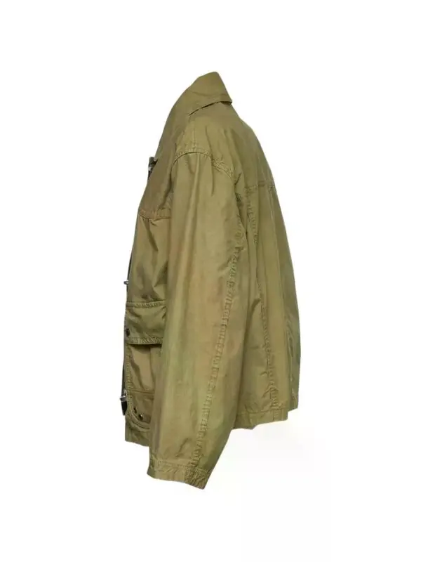 FAY Hook-fastening Bomber Jacket - Green