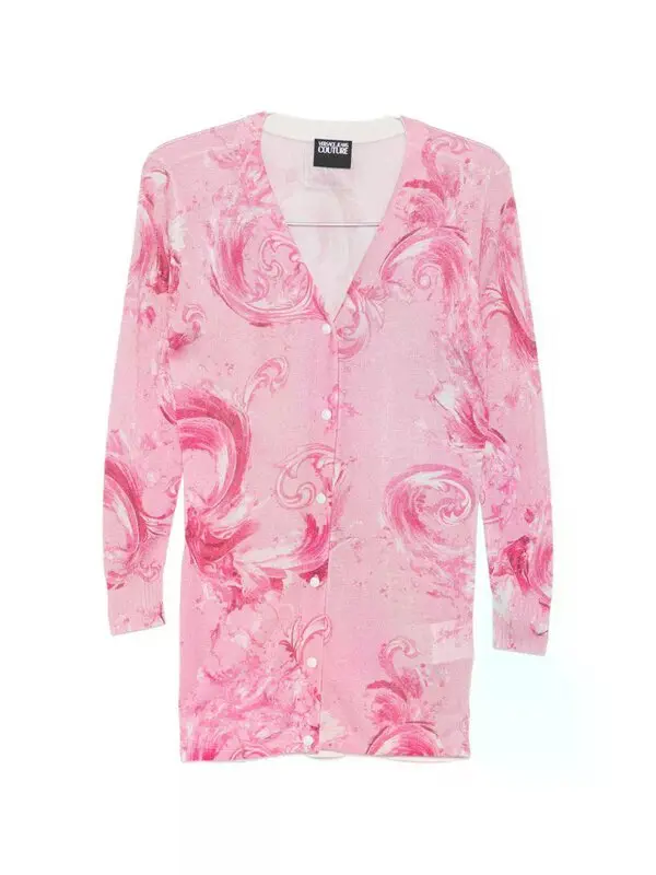 Versace Buttoned Cardigan - Pink