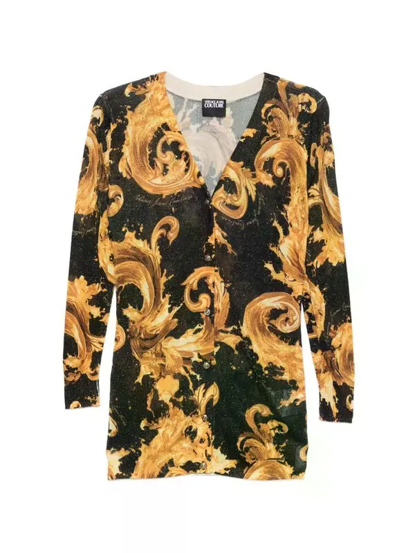 Versace Baroque-print Cardigan