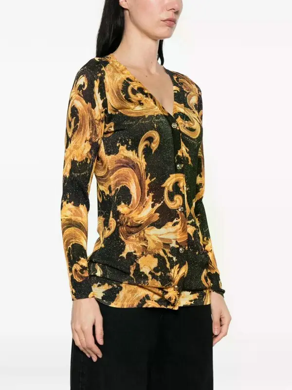 Versace Baroque-print Cardigan