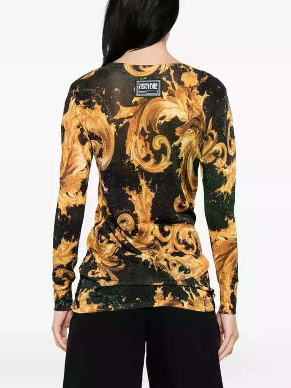 Versace Baroque-print Cardigan