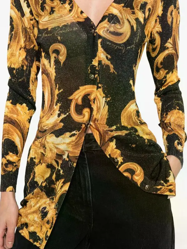 Versace Baroque-print Cardigan