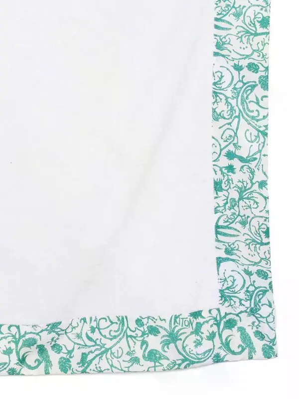 Kiton Floral-border Beach Towel