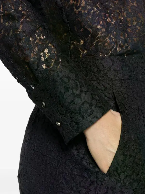 Max Mara Gala Long-sleeve Lace Shirt