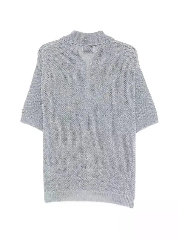 BONSAI Buttoned Short-sleeve Shirt - Grey