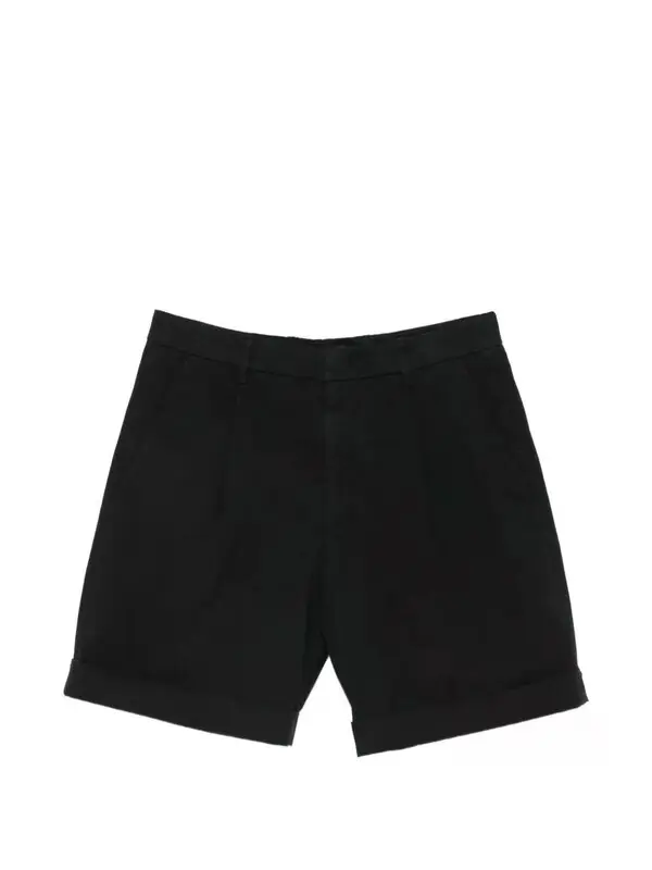 DONDUP Pleated Cuffed Shorts - Black