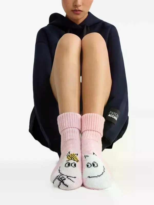 PATOU X Moomin Knitted Socks - Pink