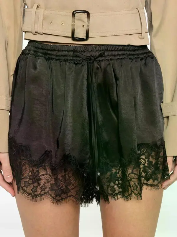 SELF-PORTRAIT Lace-trim Shorts