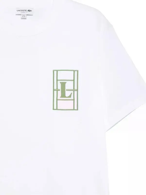 Lacoste Embroidered T-shirt - White