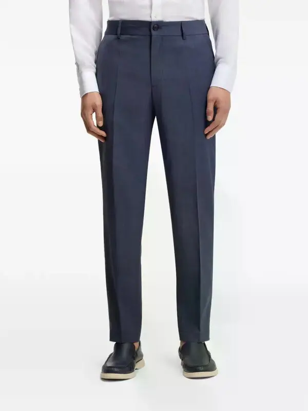BOSS Elasticated-waistband Trousers - Blue