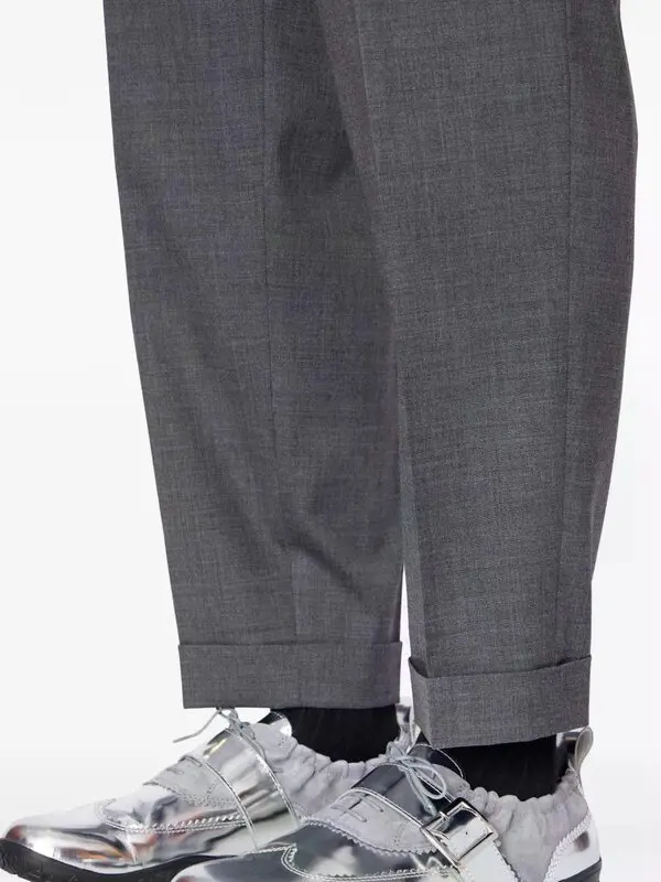 Kolor Pleated Cuffed Trousers - Grey