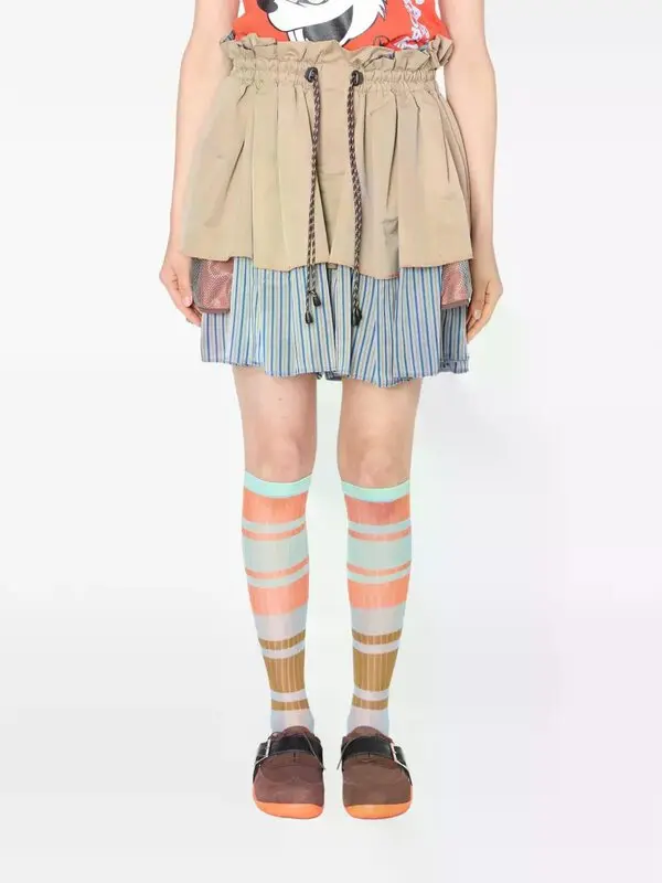Kolor Striped Detail Shorts