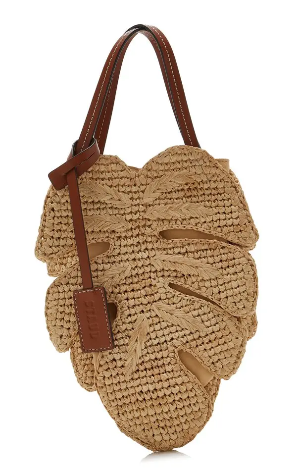 Staud Palm Raffia Bag - Brown