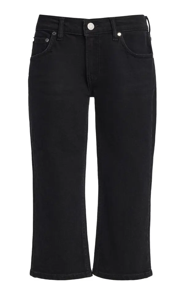 EB DENIM Lola Rigid Low-rise Skinny Capri Jeans - Black