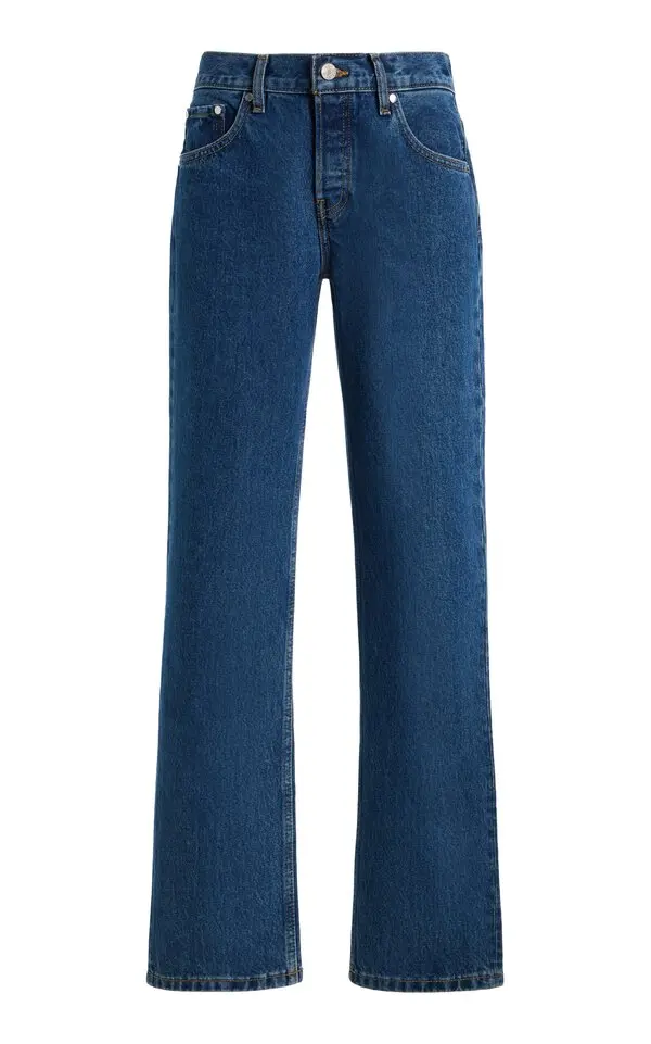EB DENIM Ariel Rigid Mid-rise Straight-leg Jeans - Medium Wash