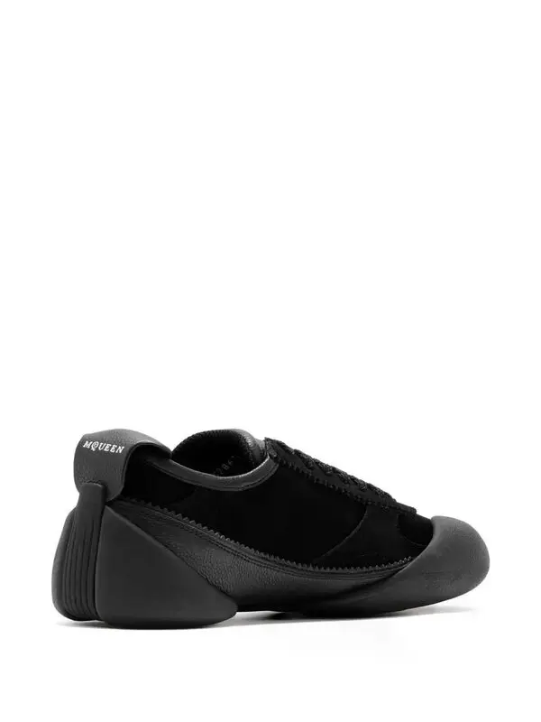 Alexander McQueen Flexion Leather Low-top Sneakers - Black
