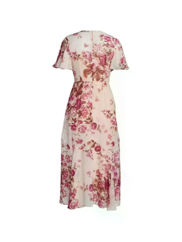 Erdem Floral-pattern Midi Dress - Neutrals