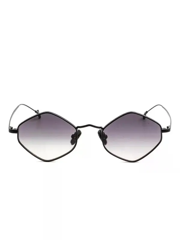 EYEPETIZER Canar Geometric-frame Sunglasses - Black