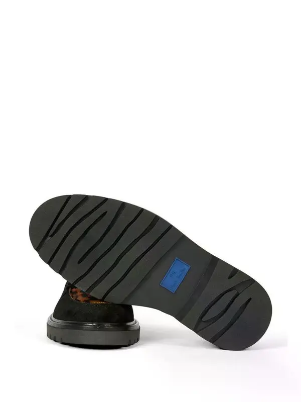 Paul Smith Bolzano Leopard-print Loafers - Black