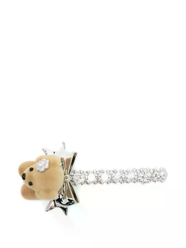 YVMIN Puppy-motif Hair Clip - Silver
