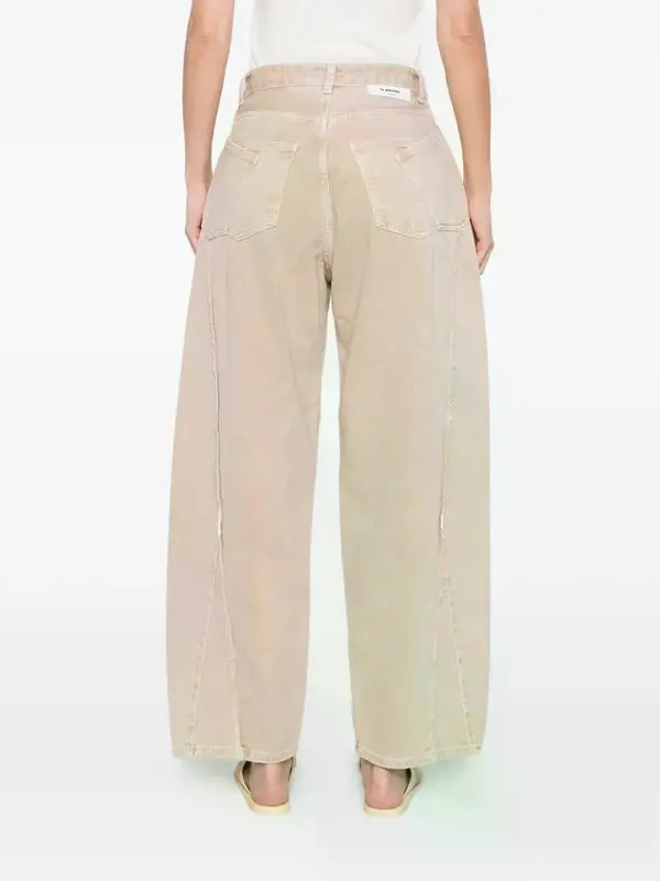 LA PISCINE Asymmetric Wide Leg Denim Jeans