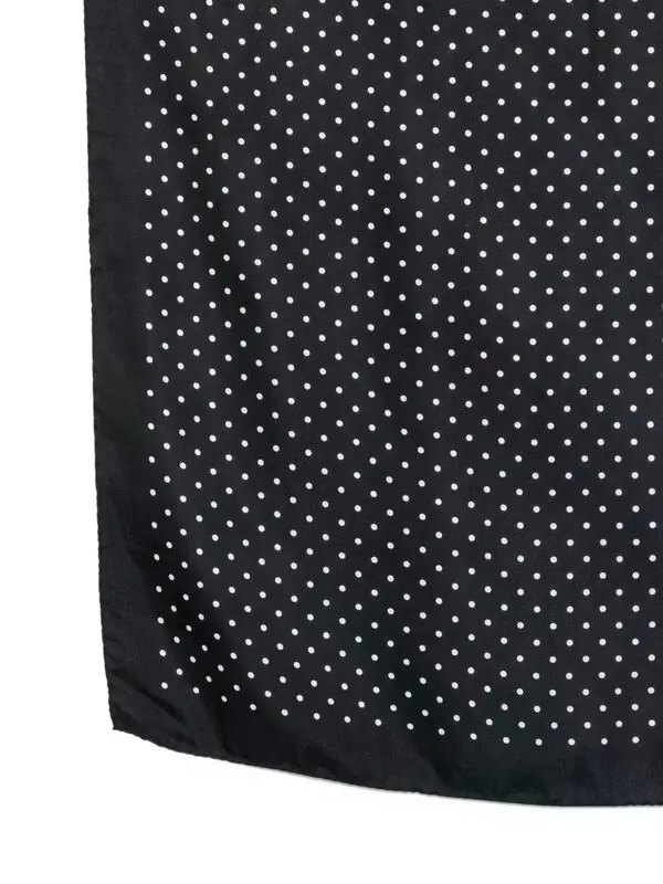 Destin Polka Dot Scarf - Black