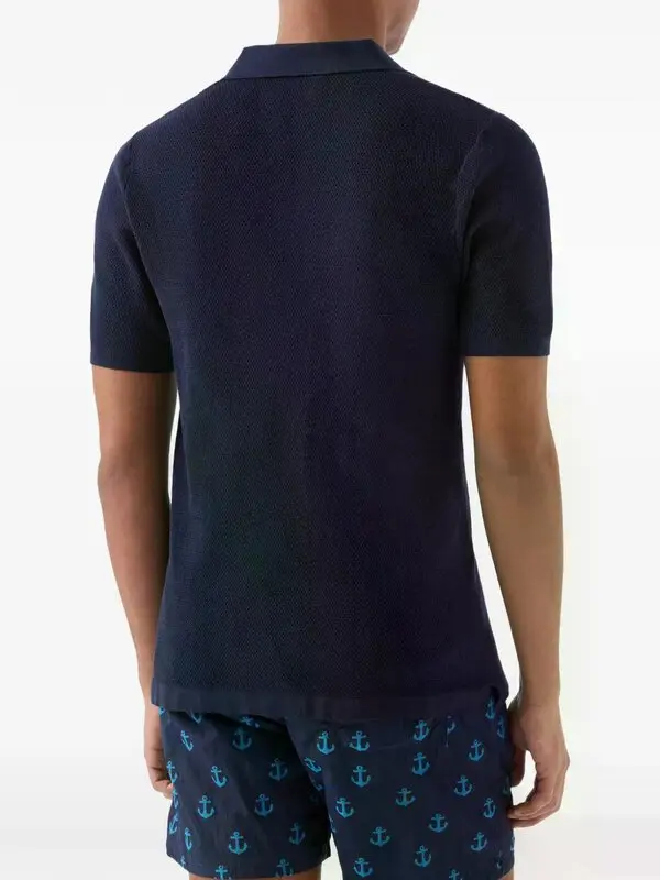 MC2 SAINT BARTH Sloan Mesh Polo In Premium High-twist Cotton