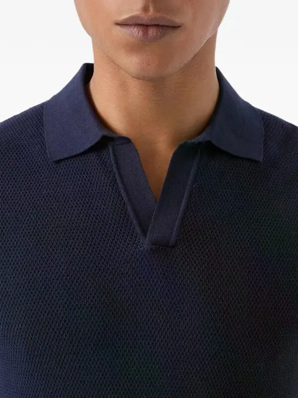 MC2 SAINT BARTH Sloan Mesh Polo In Premium High-twist Cotton