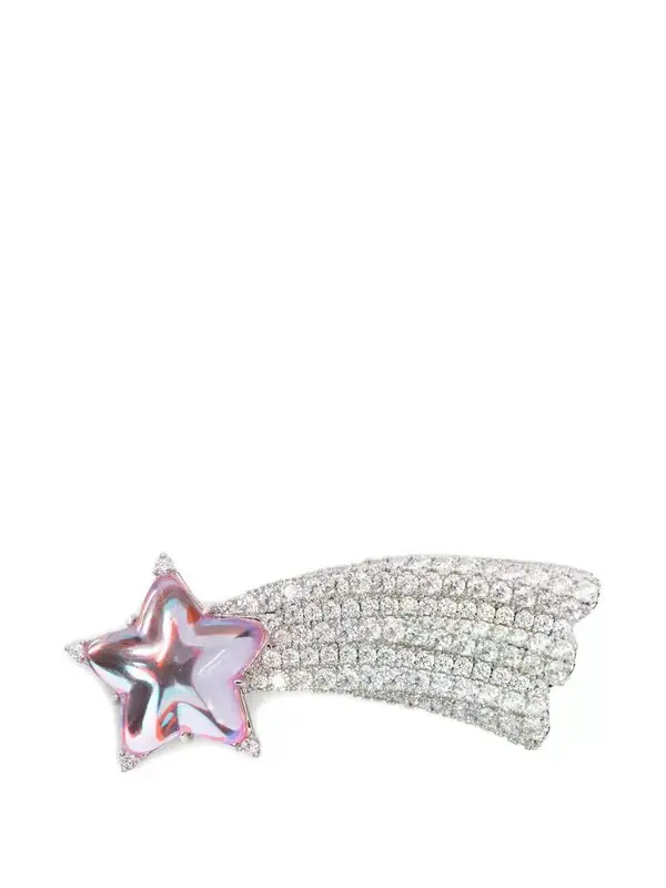 YVMIN Star Embellished Hair Clip - Silver