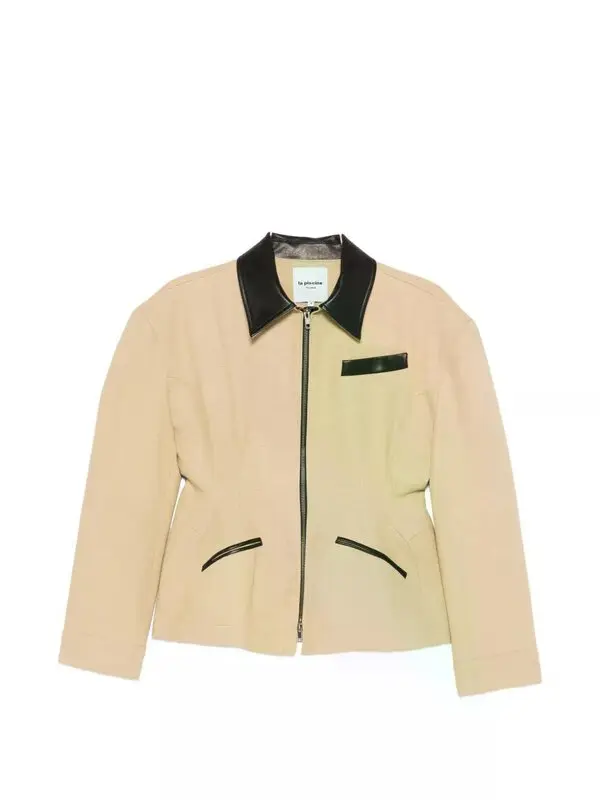 LA PISCINE Sculpted Worker Jacket - Neutrals