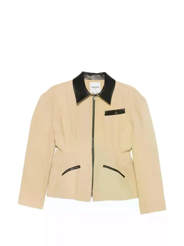 LA PISCINE Sculpted Worker Jacket - Neutrals