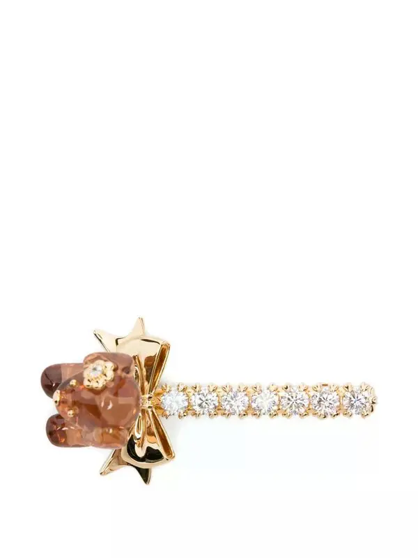 YVMIN Dog Bow Hair Clip - Gold