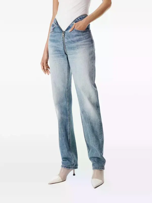 Alexander Wang Zip V-waist Jeans - Blue
