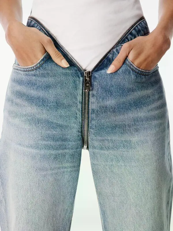 Alexander Wang Zip V-waist Jeans - Blue