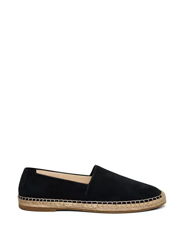 Brunello Cucinelli Calfskin Espadrilles - Black