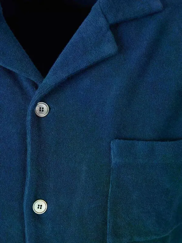 Fedeli Patch-pocket Shirt - Blue