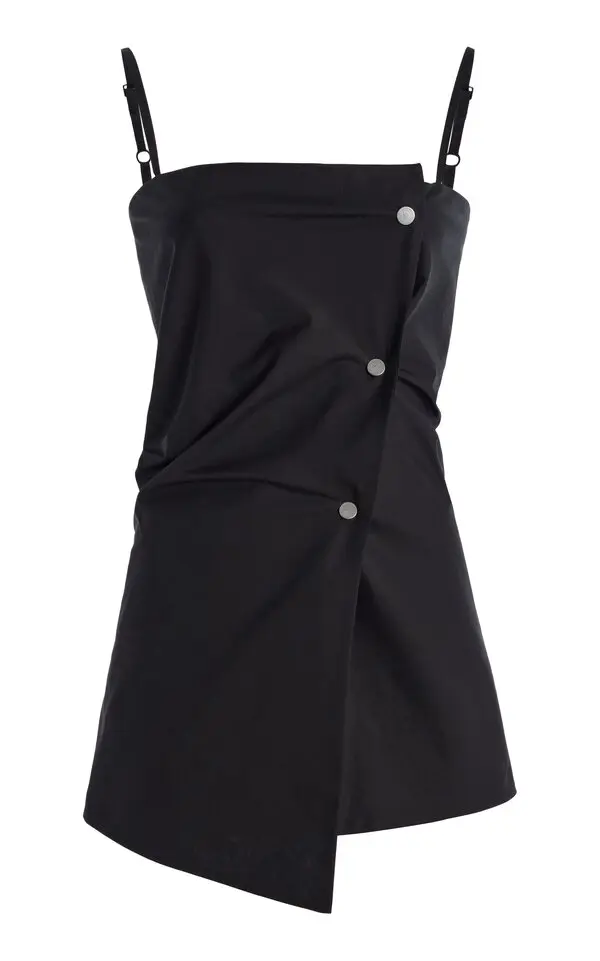 THE LATEST Dalla Cotton Poplin Top - Black
